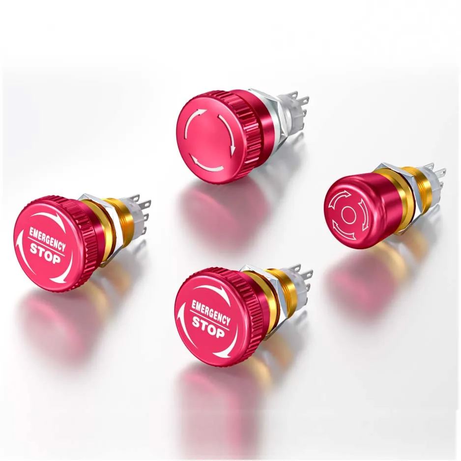 Alibaba.com: ONPOW Metal Emergency Stop Button 16mm/19mm/22mm Scram ...