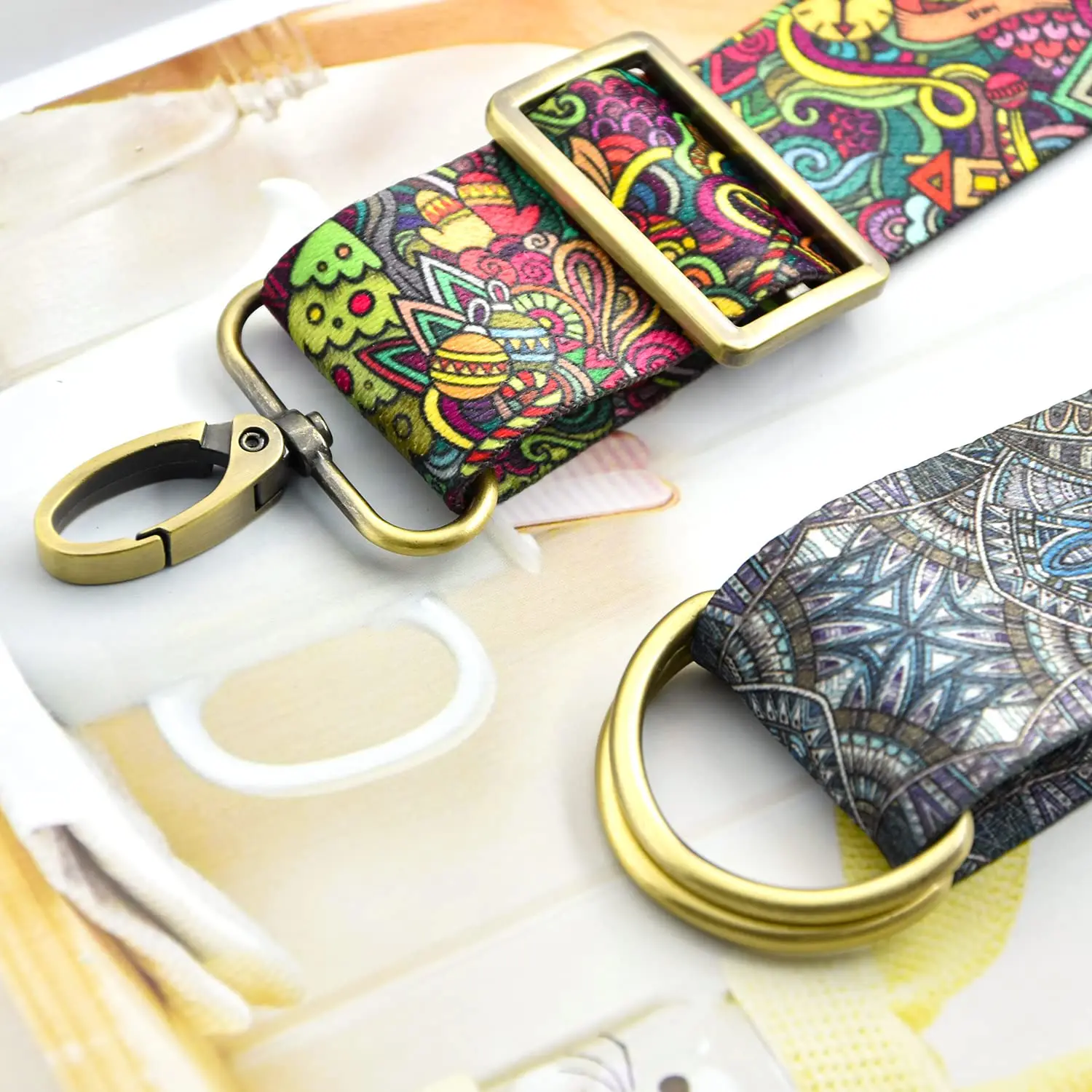 Metal Swivel Snaps Hooks With D Rings And Tri-glides Slide Buckles For ...