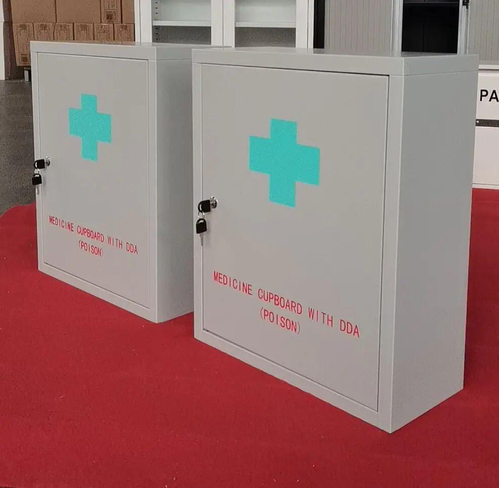 Modern Steel First Aid Cabinet Box Mini Pharmacy Hospital Medicine Box ...
