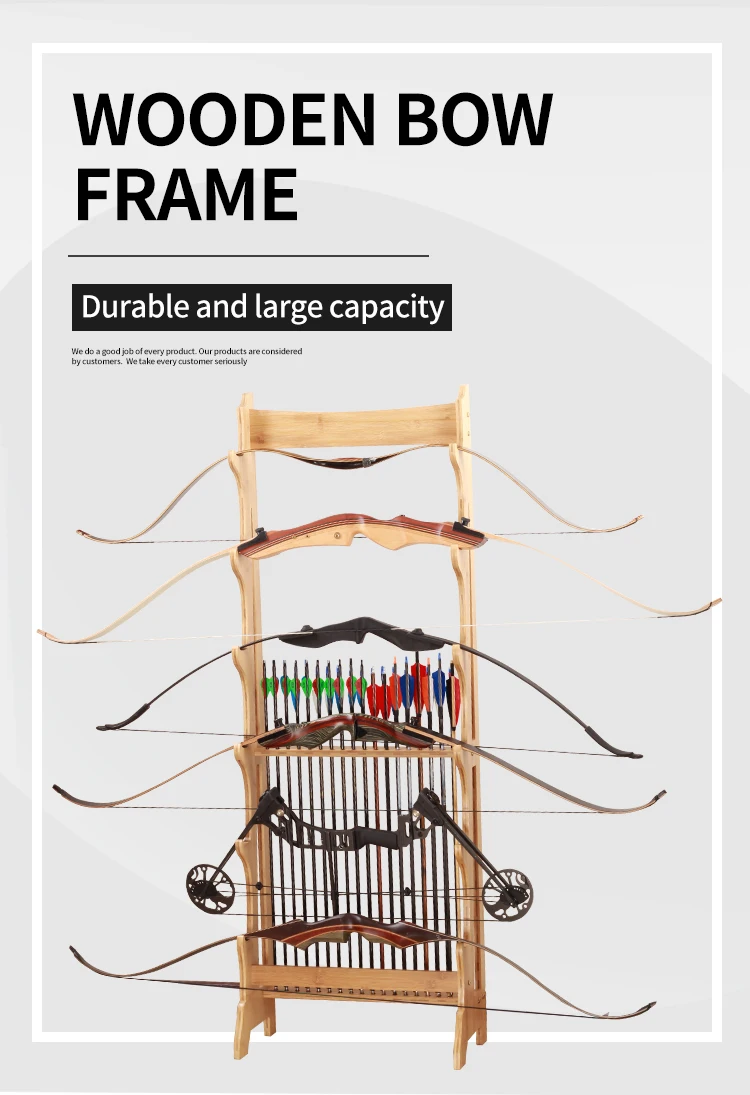 Bow Stand Archery Hall Wooden Traditional Recurve Compound Bow And ...