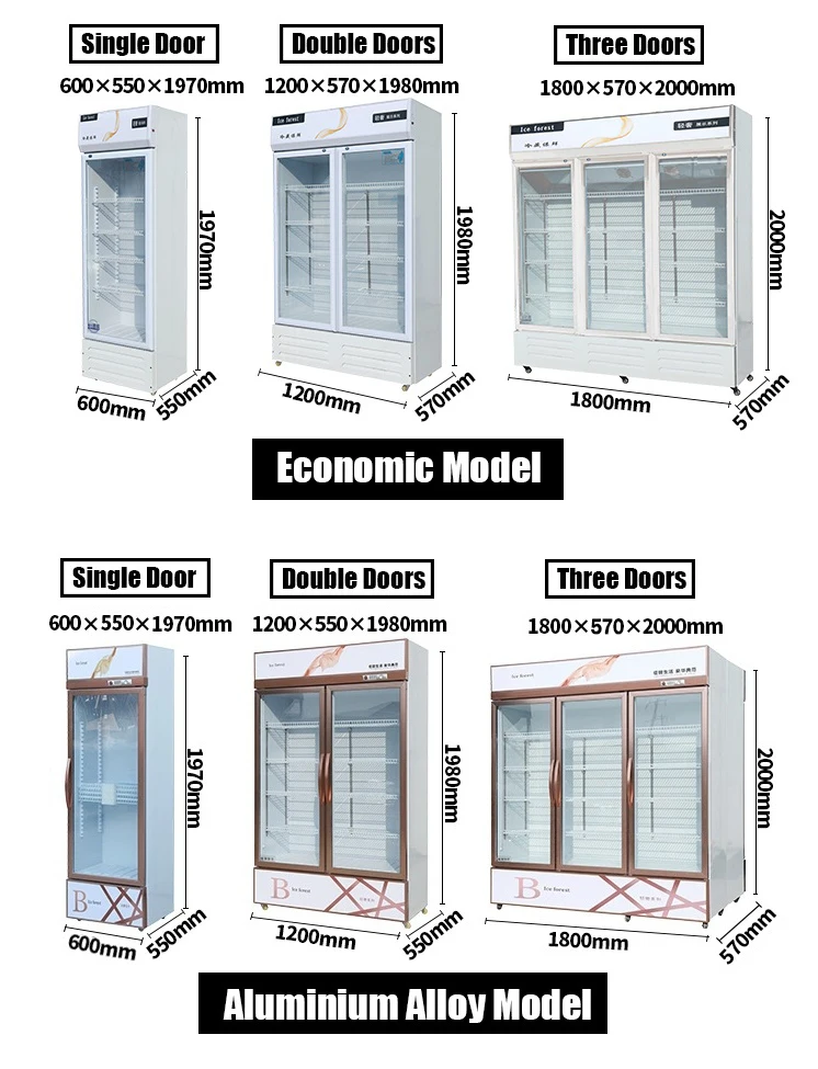 LSGO Supermarket Pepsi Vertical Bakery Refrigerator Display