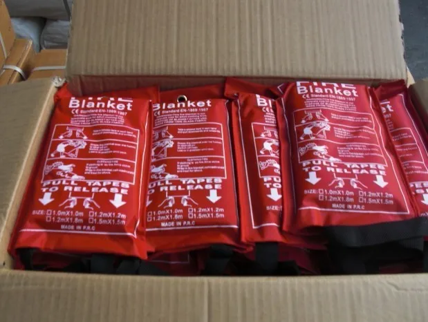 Custom Size Gift Box Home Fireproof Safety Emergency Fire Blanket For ...