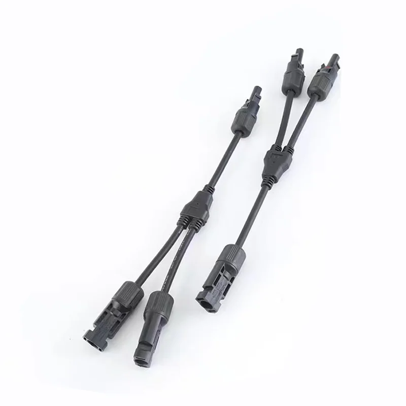 Mc4 Y Connector Branch Parallel Adapter Waterproof Copper Male Female ...