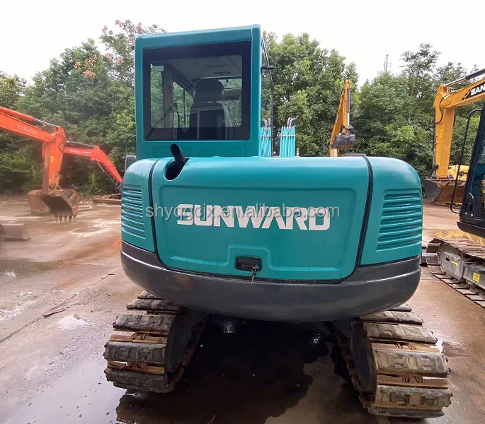 China Sunward Swe70e 7ton Mini Hydraulic Backhoe Used Excavators Hot ...