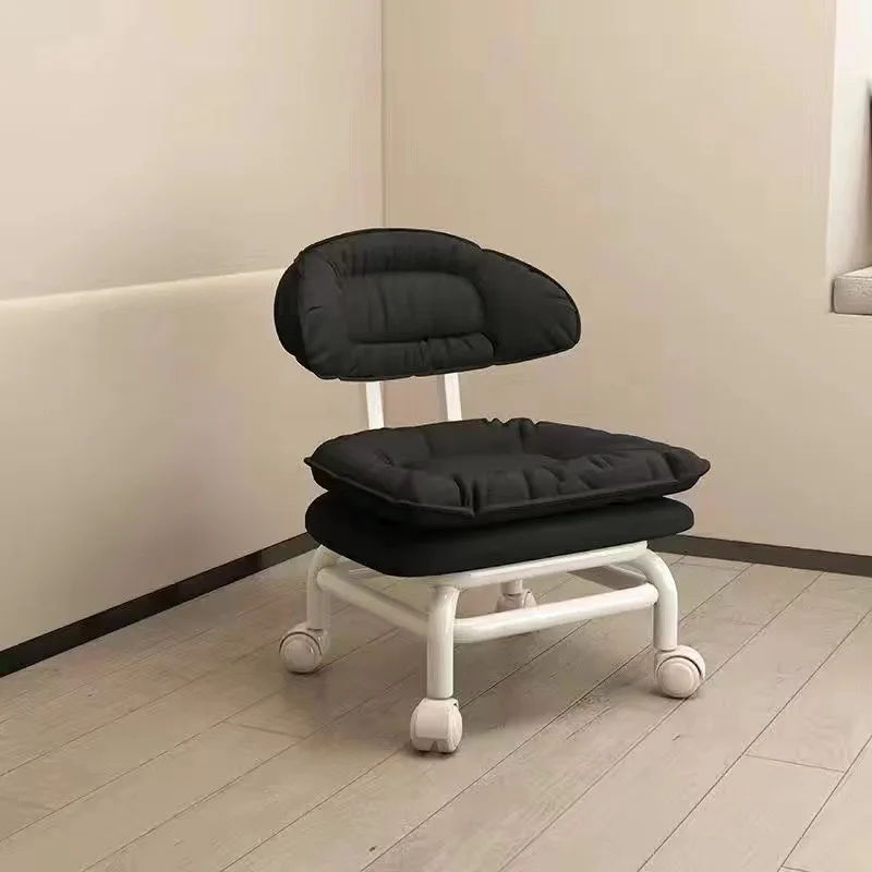 Modern Low Stool Back Chair Home Shoe Stool Living Room Lazy Stool ...