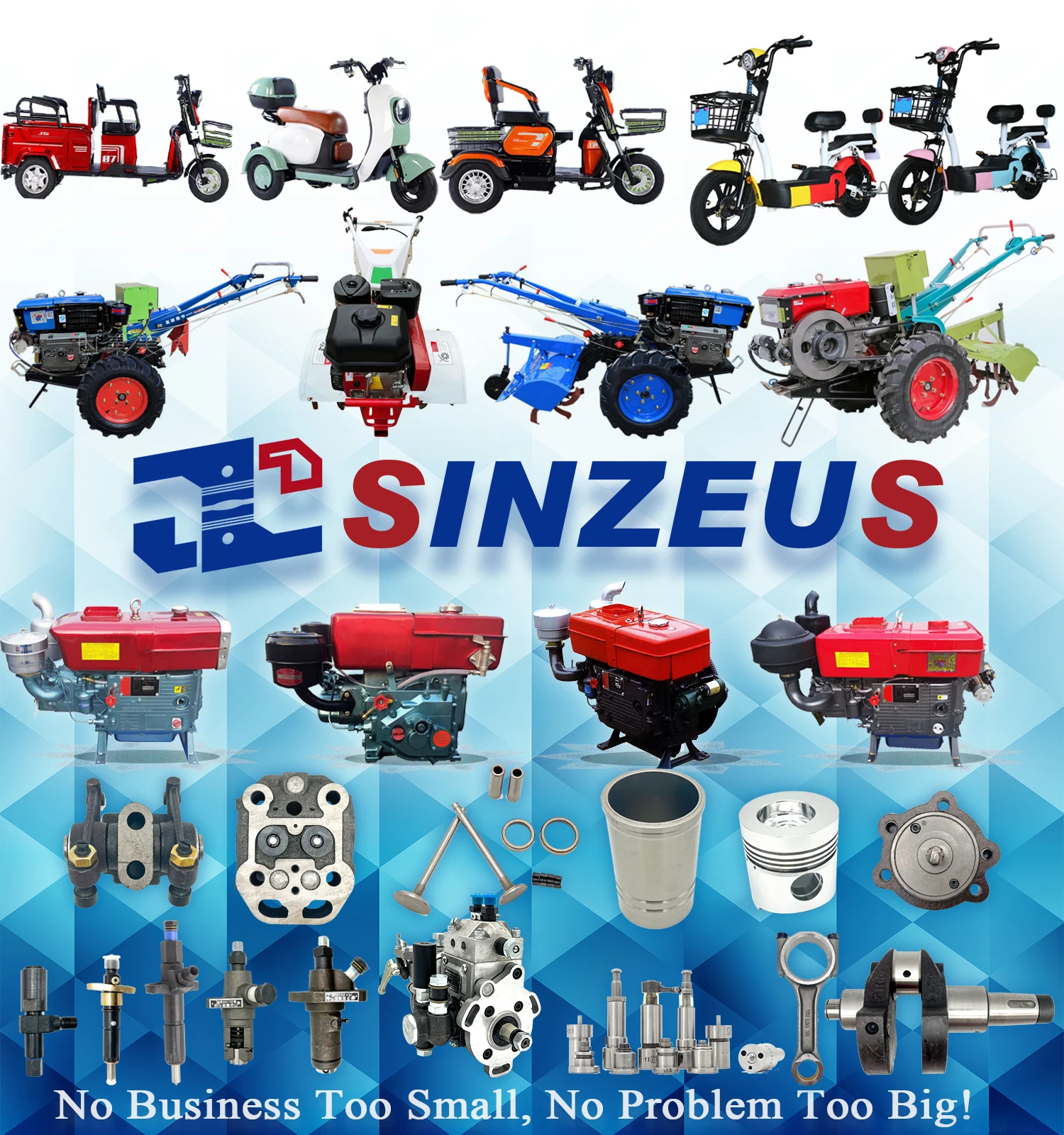 Agriculture Machinery Power Tiller Tractor Changchai Changfa Diesel ...