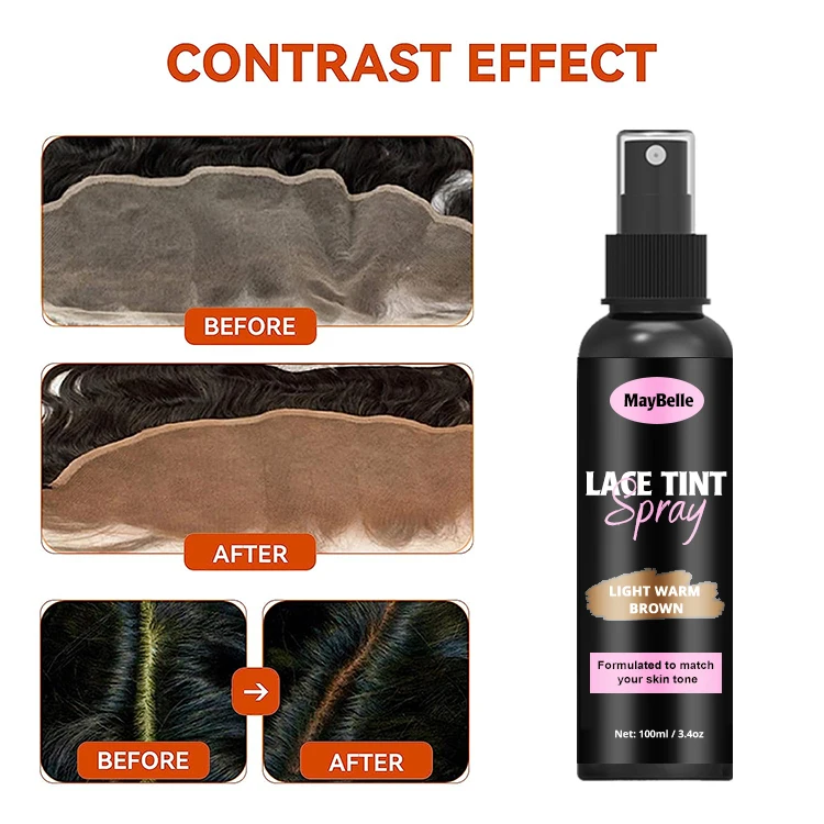 Lace Tint Spray for Wigs - Waterproof & Natural Colors