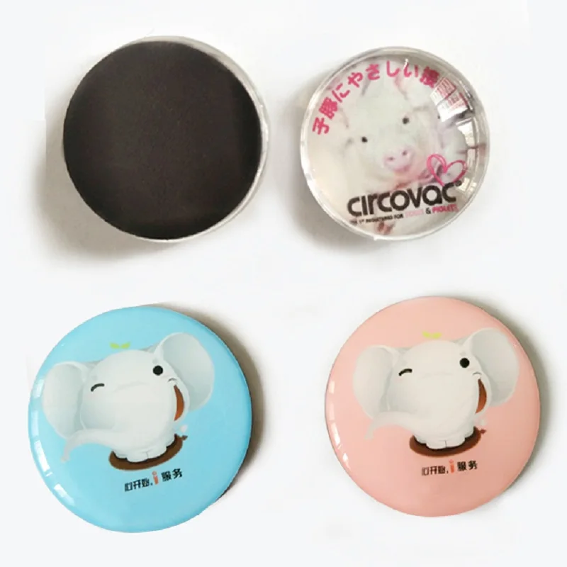Custom Round Glass Refrigerator Magnets Printed Fridge Magnets Soft Pvc ...