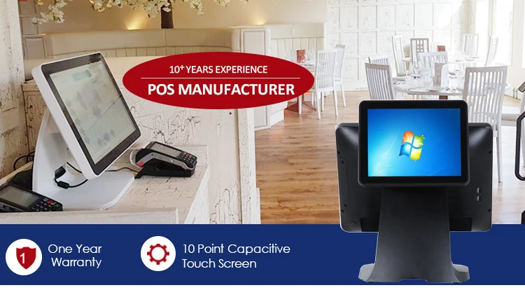 All In One Supermarket Restaurant Store Pos System Cash Register Machine Touch Pos System Dual ...