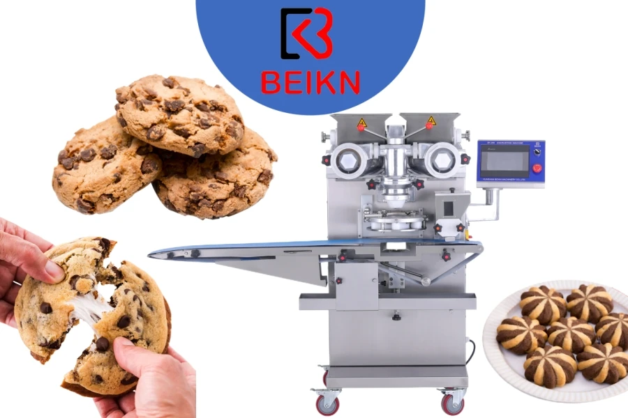 Automatic Stuffed Cookies Encrusting Machine - High Productivity