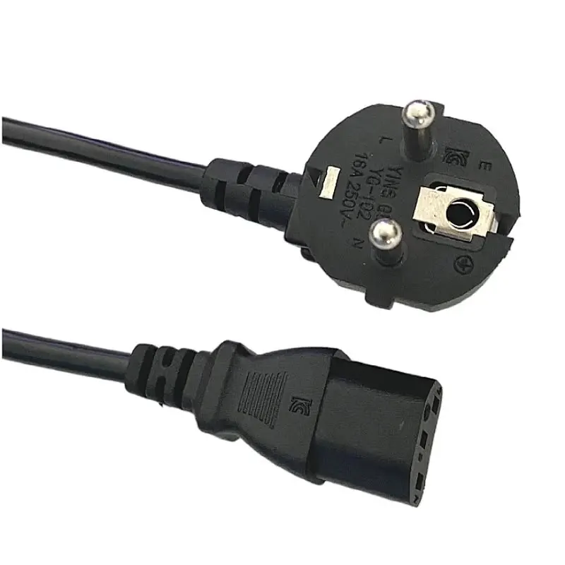 16a 250v Korea Laptop Power Cord With 3 Pin Plug Extension Male To ...
