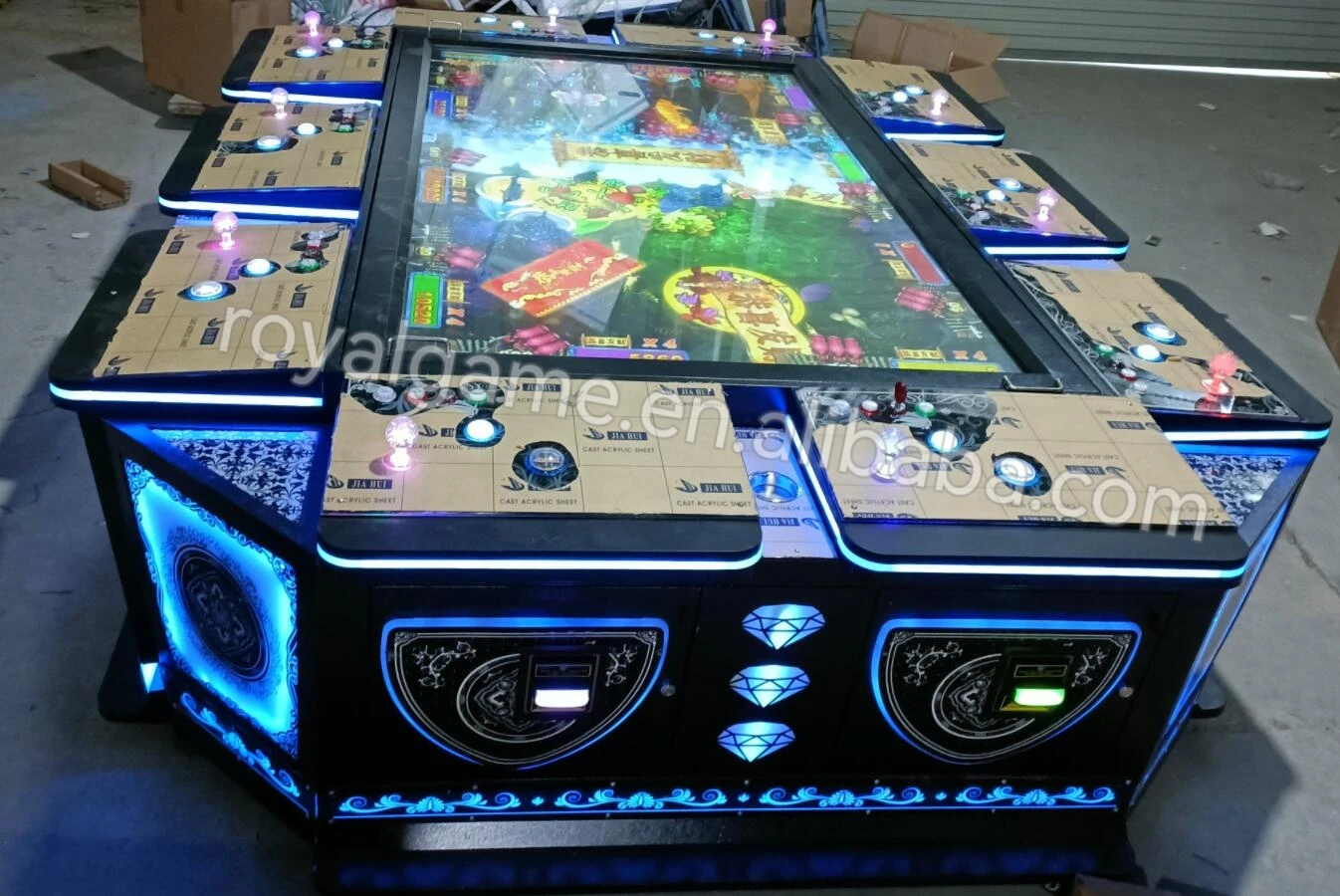 US Popular Fish Game Arcade Cabinet 8 Player 10 Player Fish Table Fish ...