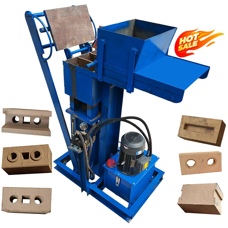 Interlocking Soil Brick Machine Hydraulic Press Red Mud Brick Making ...