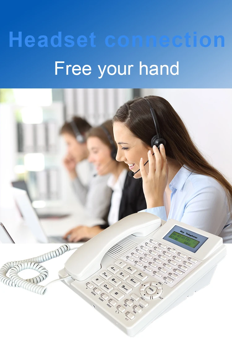 Excelltel PH203 Corded Landline Phone - Caller ID & Voice Mail