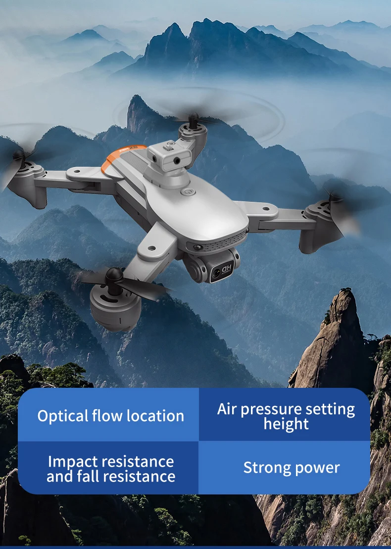 Global Drone GX Max - Foldable Quadcopter with 5-Side Obstacle Avoidance