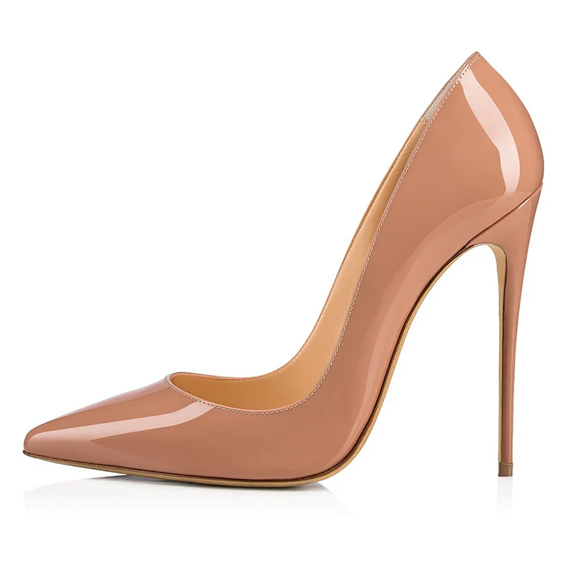 Classic Pointed Toe Stiletto Heel Pumps Women 12 Cm High Heels