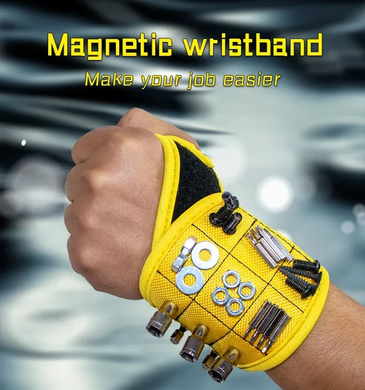 Magnet Wrist Strap with Anti-Drop Thumb Loop - Holds Nails