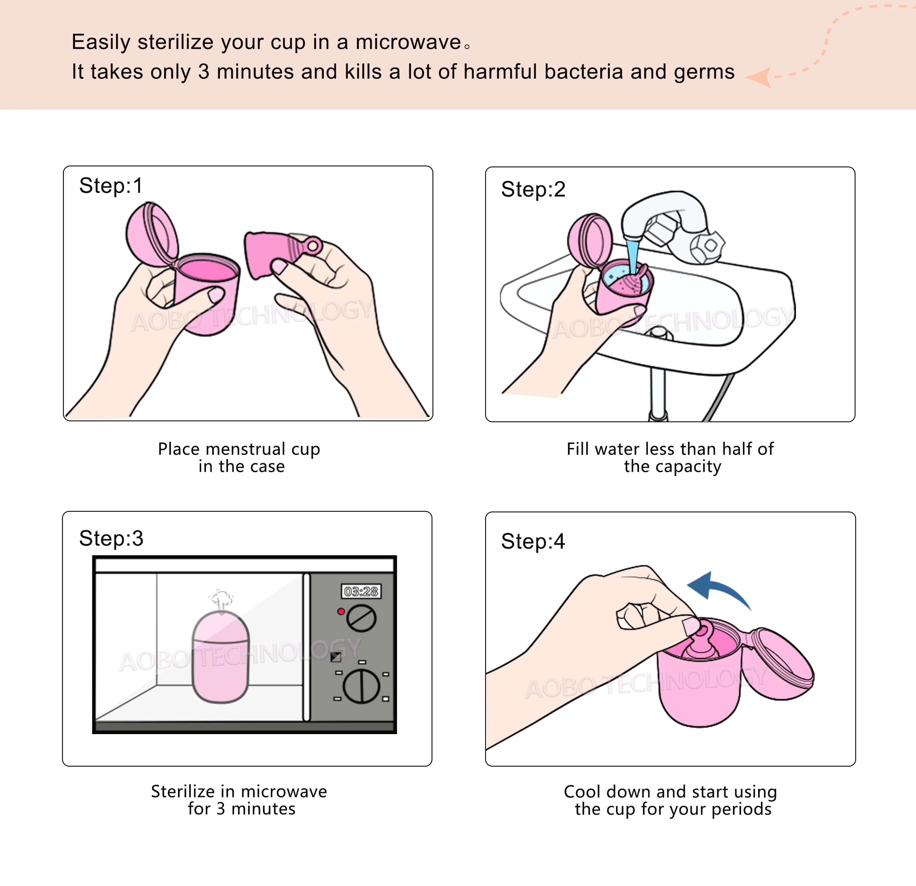 Silicone Menstrual Cup Holder Carry Case Reusable Menstrual Cup Case ...