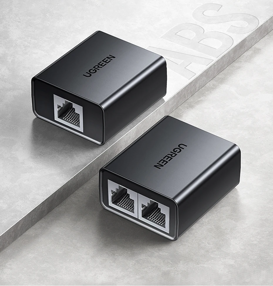 Ugreen Rj45分离器1至2以太网适配器互联网网络电缆扩展器rj45连接器耦合器，用于电脑电视盒路由器cat6 - Buy 分离器,Pc ...