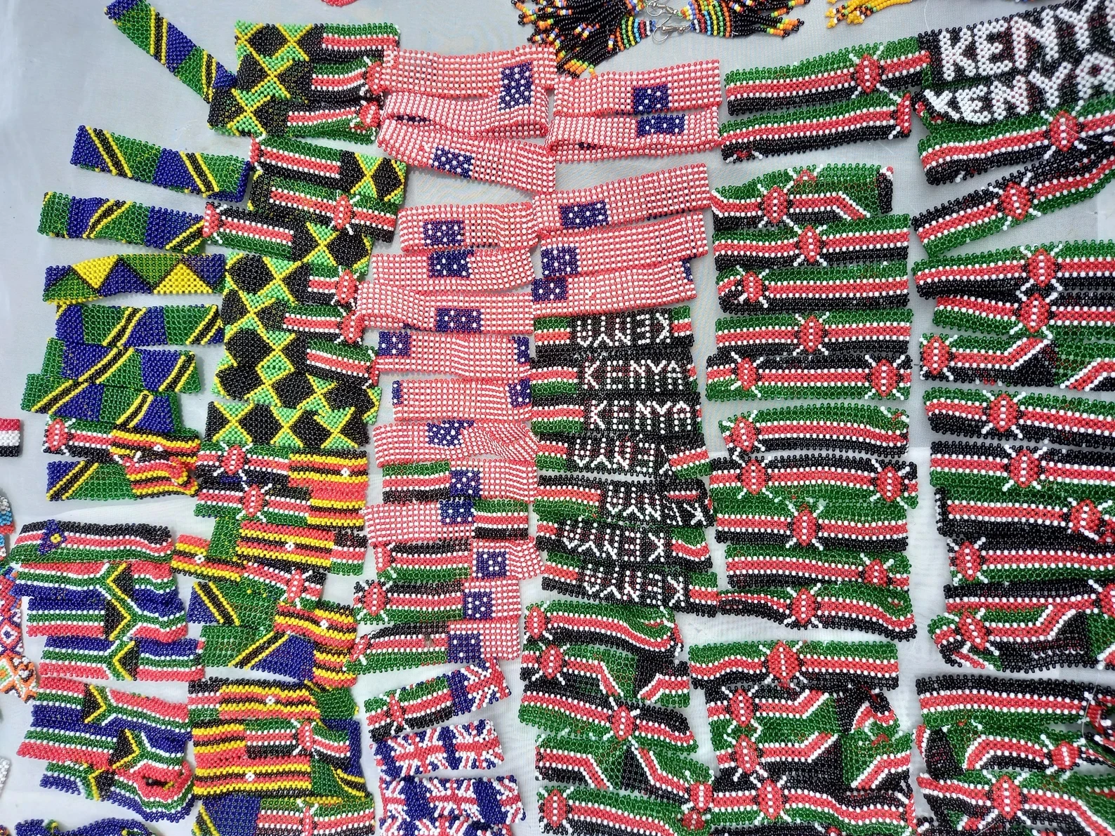 Dazgirl Colorful African Contrary Flag Bead Bracelet - Customizable ...
