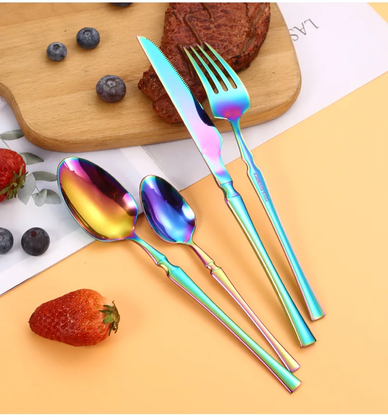 Gold Stainless Steel Cutlery Set - Elegant & Durable