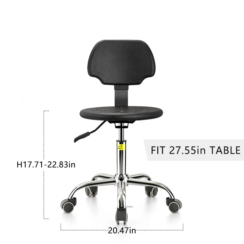 Laboratory Chairs Esd Lab Chair Pu Foam Anti-static Backrest ...
