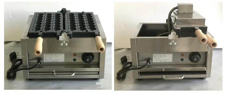 Commercial Electric Mini Waffle Maker Takoyaki Ball Taiyaki Bubble ...