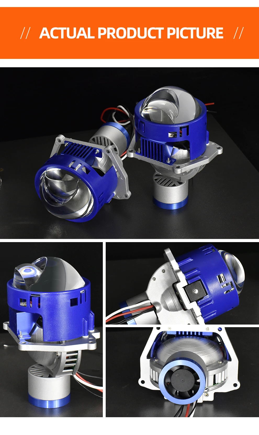 Odm Auto Lighting System Led Projector Bi Laser Lens Faros Faro Led ...