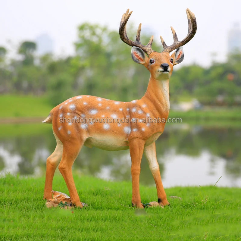 Outdoor Garden Life Size Fiberglass Jungle Safari Animal Props For ...