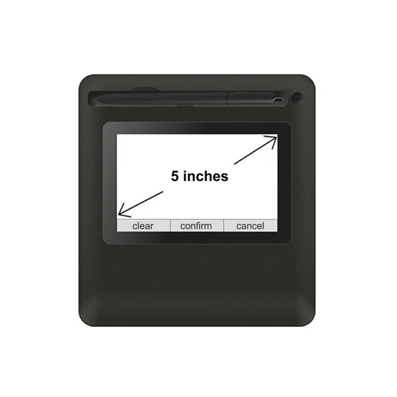 Intelligent 5 Inch Portable Signature Pad 800*480 High Definition ...