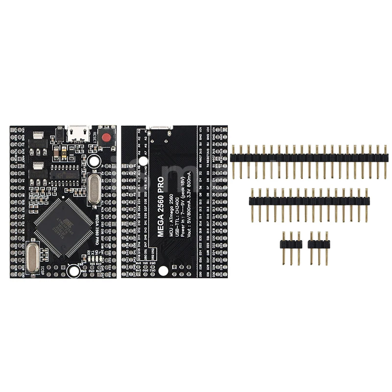 Micro Type-c Mega2560 Mega 2560 Pro Mini 5v (embed) Ch340g Atmega2560-16au With Male Pinheaders ...