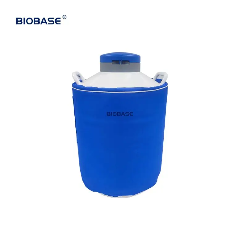 BIOBASE 20L Liquid Nitrogen Container - High Vacuum & Lockable Lid