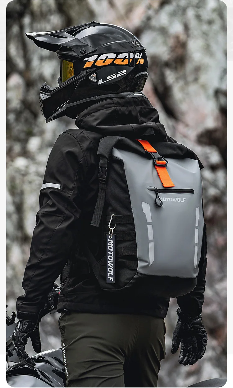 Motorcycle Helmet Bag - Lightweight Travel Backpack