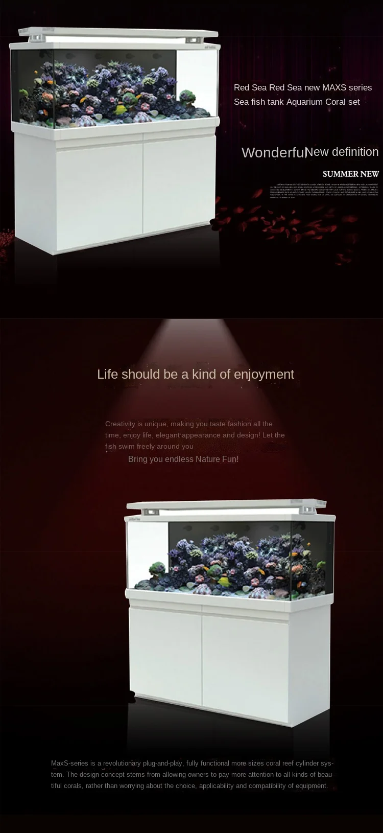 Red Sea Fish Tank - Premium Glass Aquarium for Marine Life