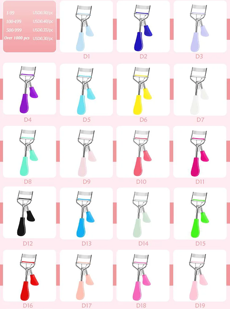 Wholesale Individual Bling Custom Beauty Eye Lash Curler