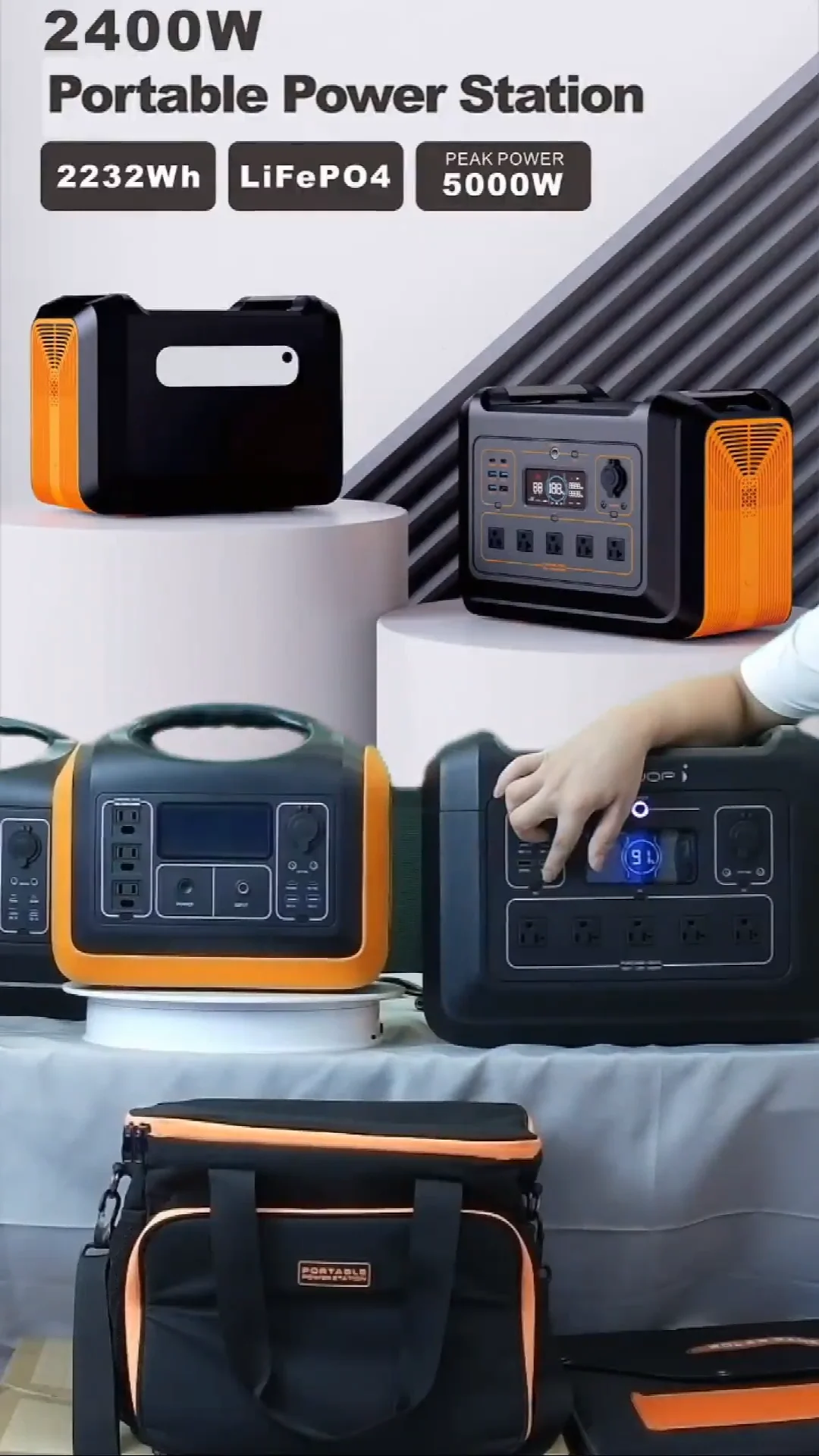 2400w Lifepo4 Powerhouse Generator Emergency Solar Energy Storage ...