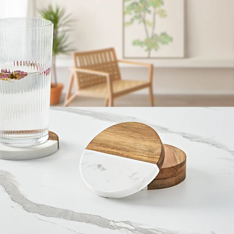 Hot Selling Wholesale Tea Coffee Round Square Custom Cup Coaster Wood ...