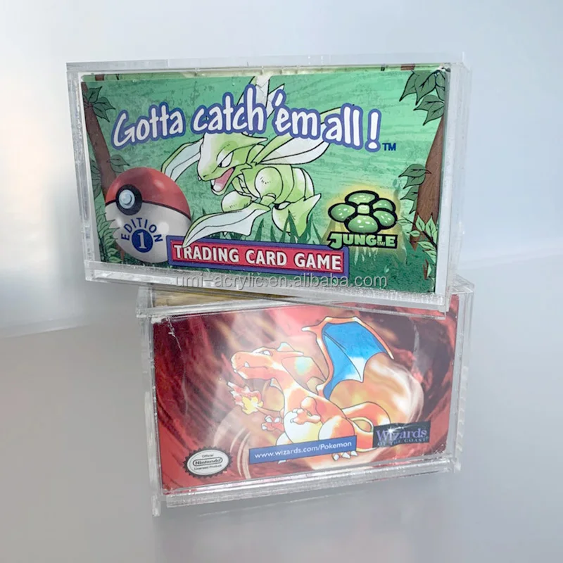 Wholesale Custom Cheap Clear for Polished Acrylic Pokemon Cards Booster ...