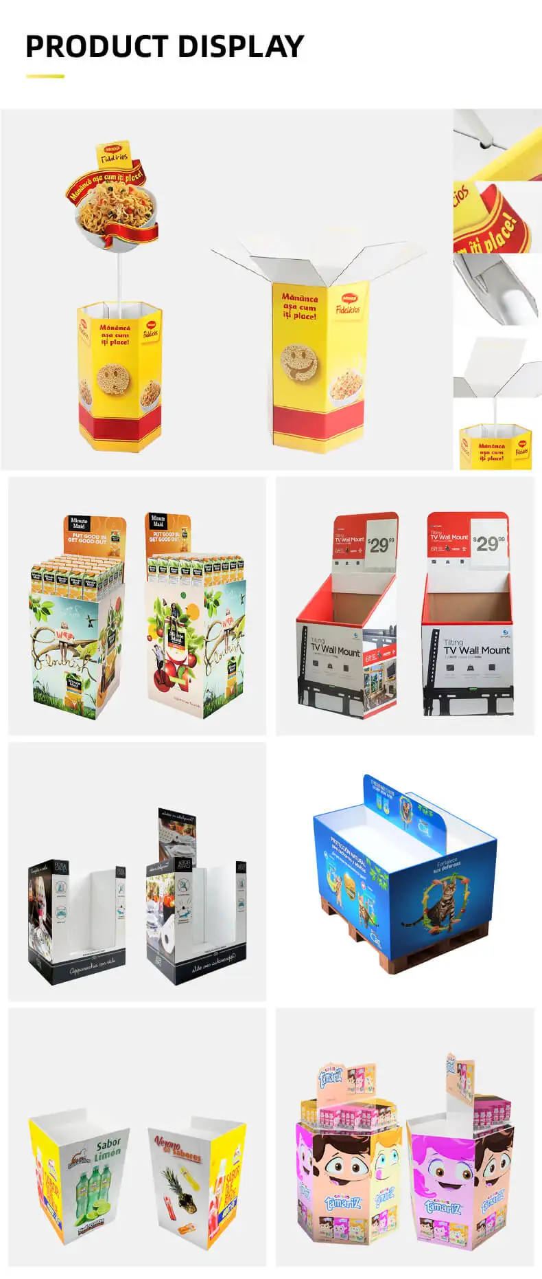 Promotional Dump Bins Display Cardboard Racks Corrugated Retail Dump ...