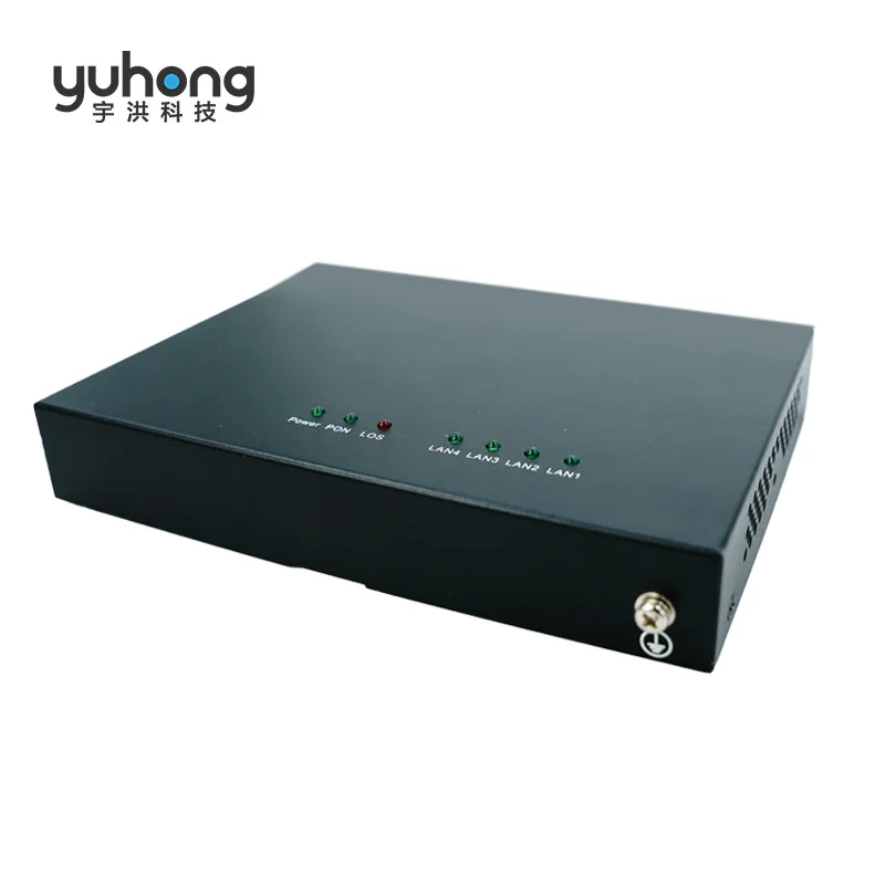 YUHONG GPON ONU with 4 Gigabit POE port with 4*10/100/1000Mbps auto ...