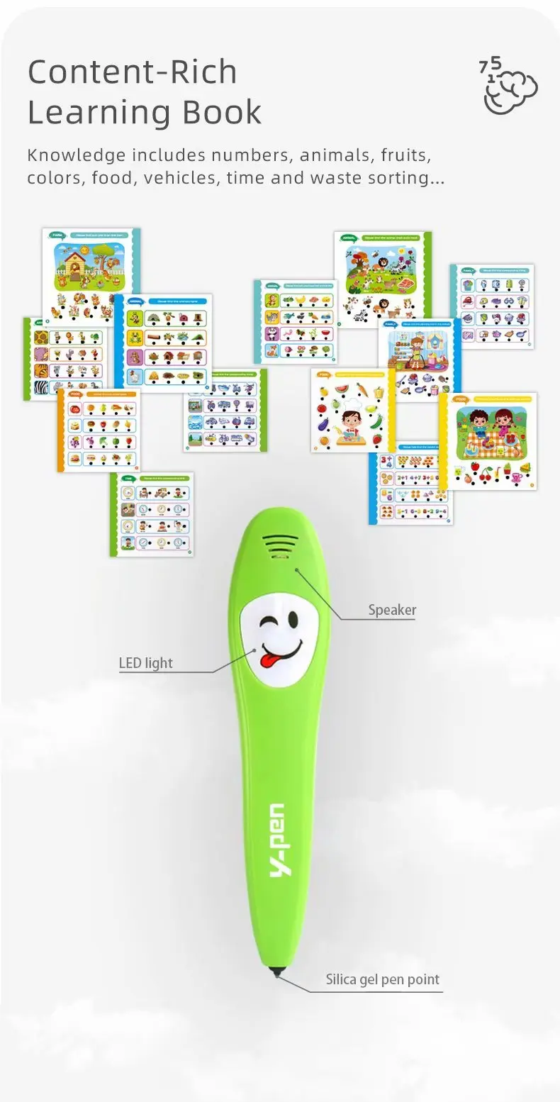 Ts Talking Toy English Logic Judgment Sound Reading Y-pen Kids Smart ...