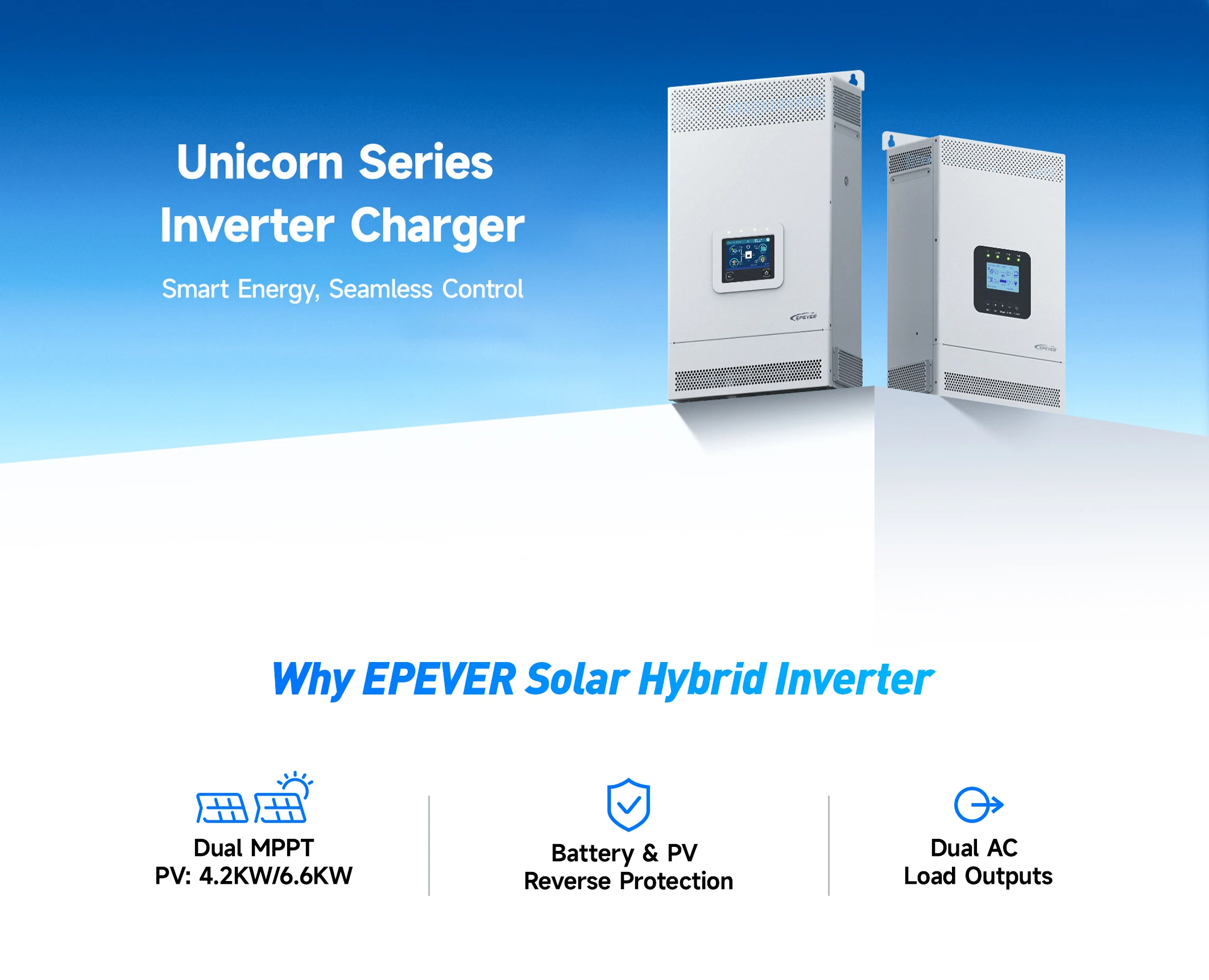 Epever Hybrid Solar Inverter Series for off Grid Systems