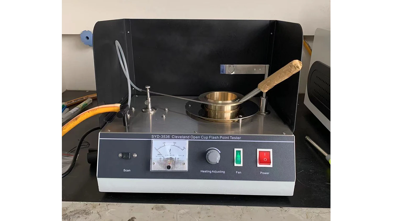 Astm D3536 Digital Flash Point Apparatus Open Cup Asplalt Flash Point ...