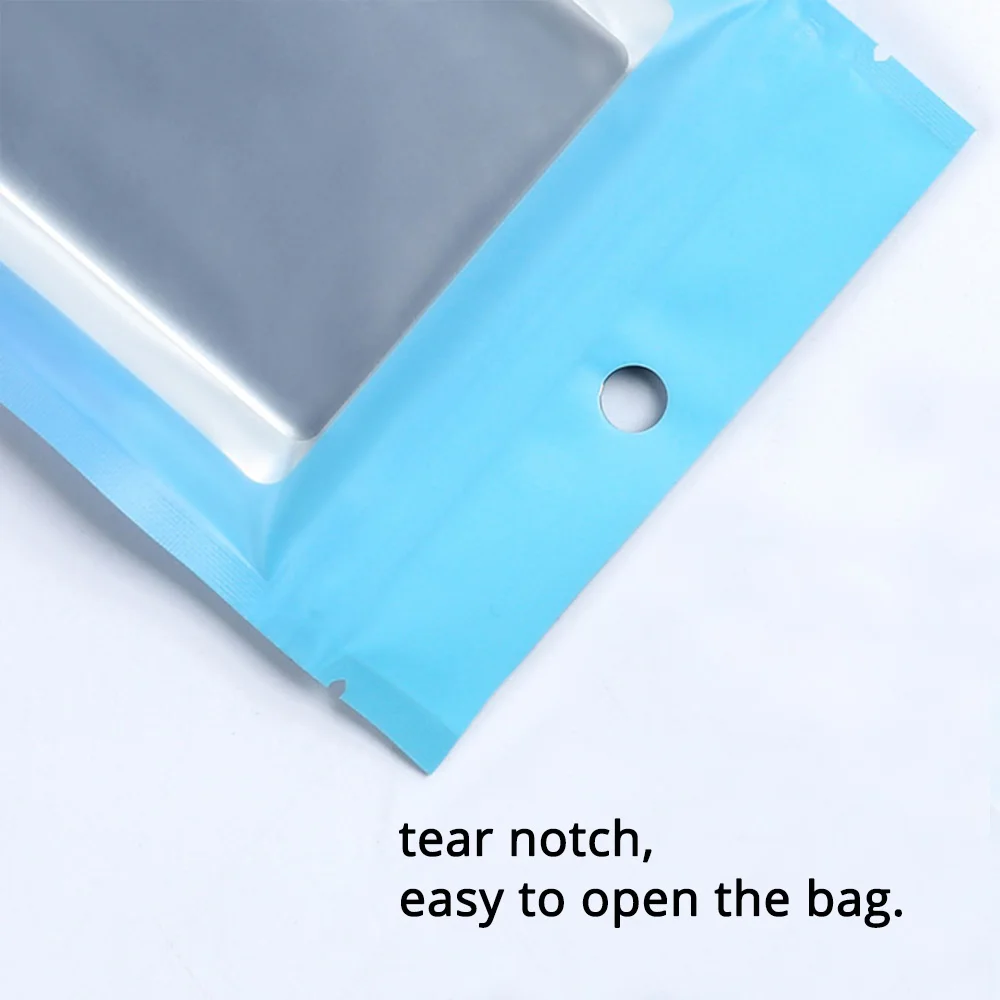 Reusable Plastic Mylar Packet Sample Packaging Bags Gradient Color ...