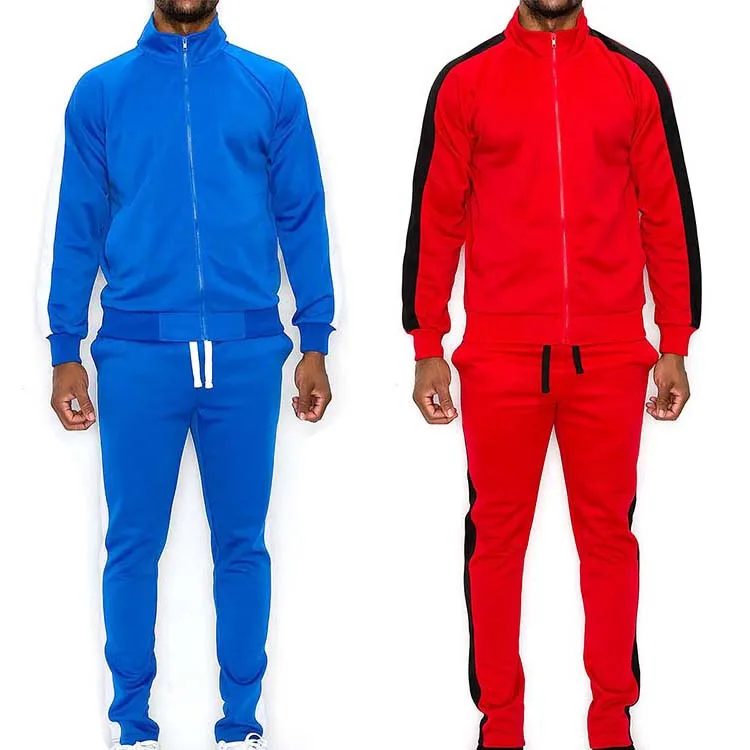 Wholesale Custom Logo Polyester With Zipper Jogging Blank Tracksuit For ...