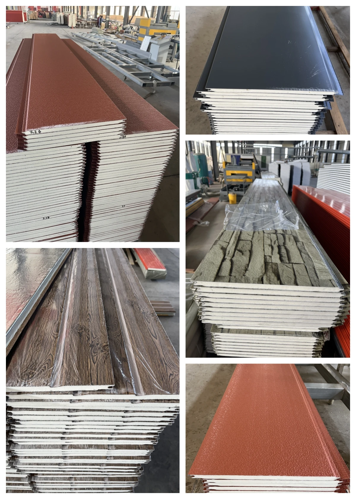 Metal Siding Sheets Poyurethane Sandwich Panel Pu Foam Exterior Pu Wall ...