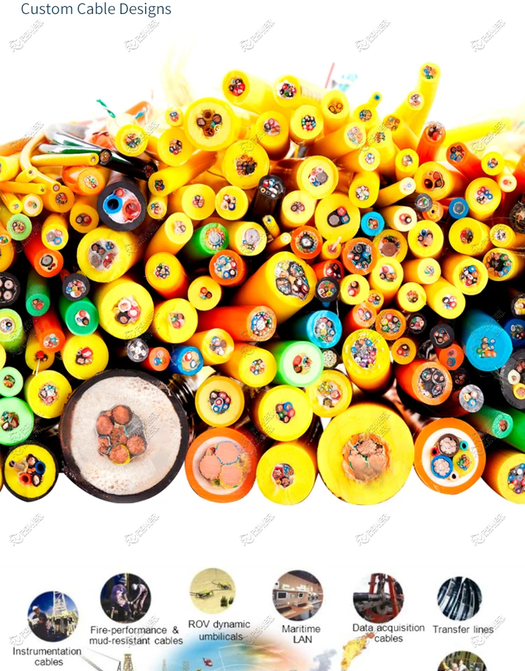 Underwater Cable 3 Part Diving Communication Umbilical Cord for Diver ...