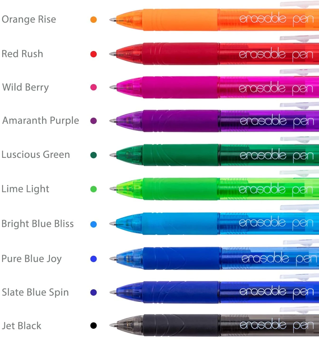 Erasable Gel Pens - Versatile Stationery for Students
