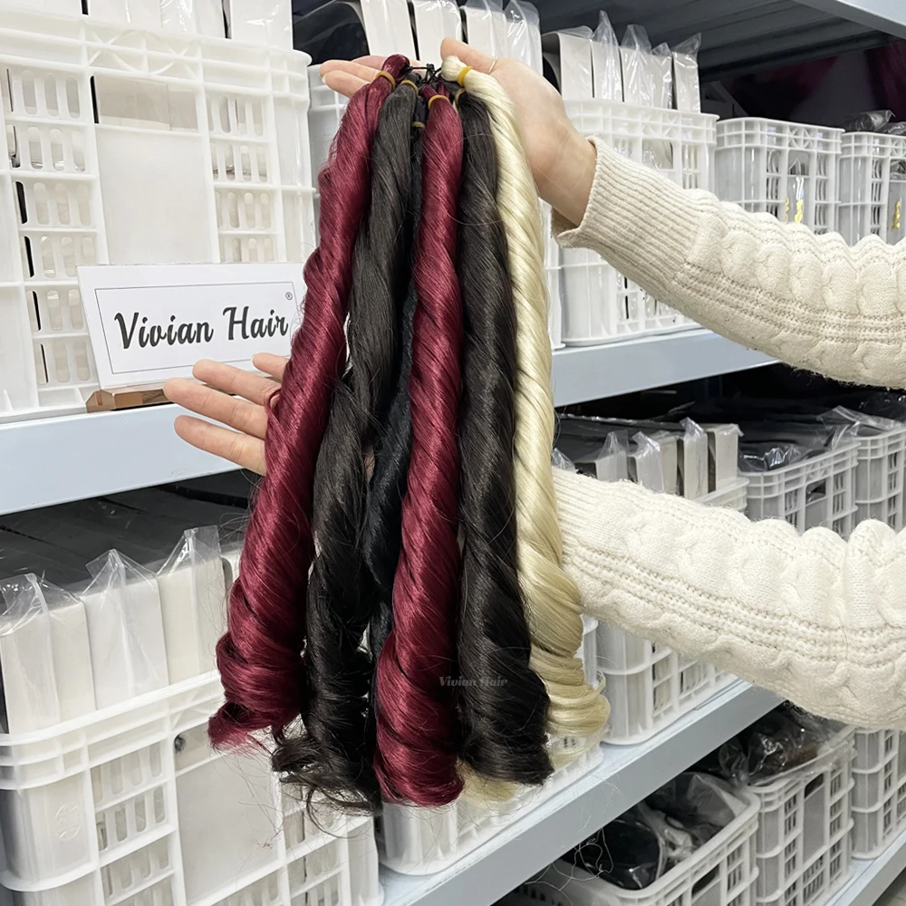Colorful Silky French Curl Extensions - Top Grade Hair