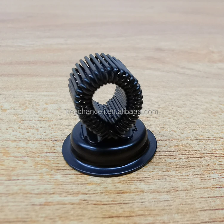 Black Powerful Magnetic Spring Pen Holder - Secure & Stylish